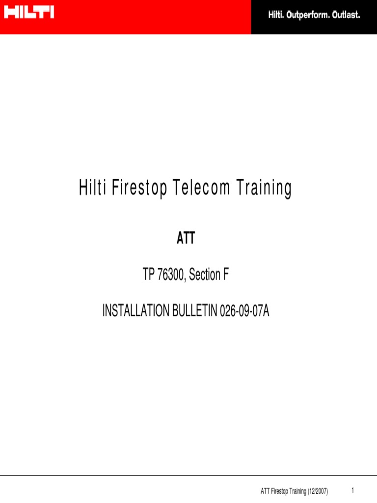 ATT Firestop Training Overview Guide | PDF | Drywall | Building Engineering