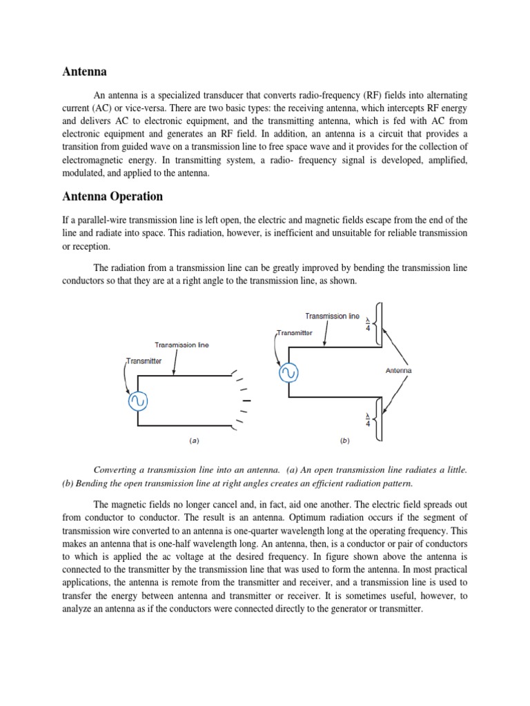 Antenna | PDF | Antenna (Radio) | Transmission Line