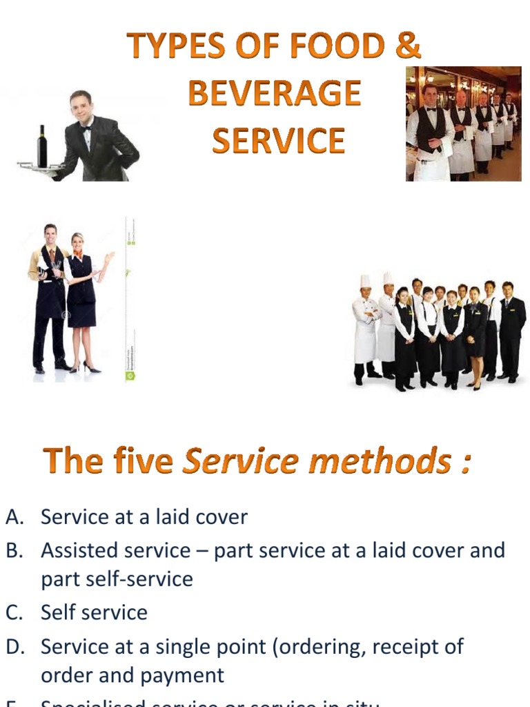 Types of Food and Beverage Service | PDF | Tableware | Buffet