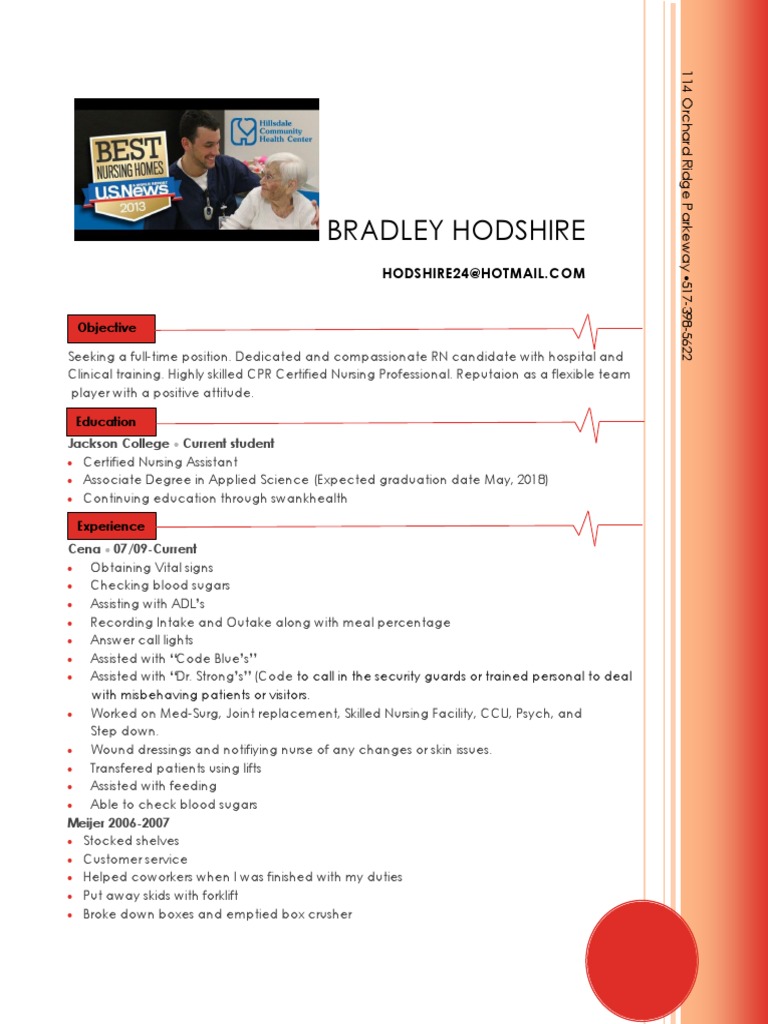 Resume For e Portfolio New | PDF | Nursing | Patient