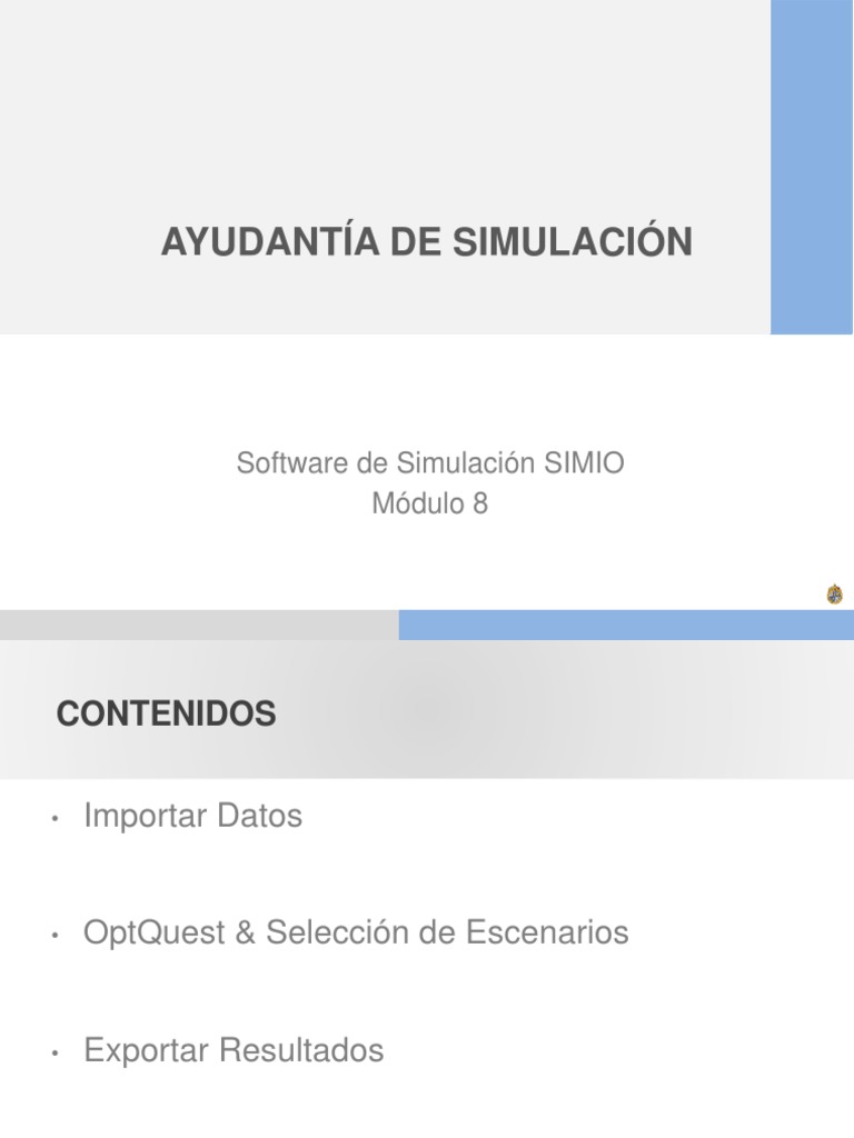 Power Point Simulacion Simio | PDF | Microsoft Excel | Optimización ...