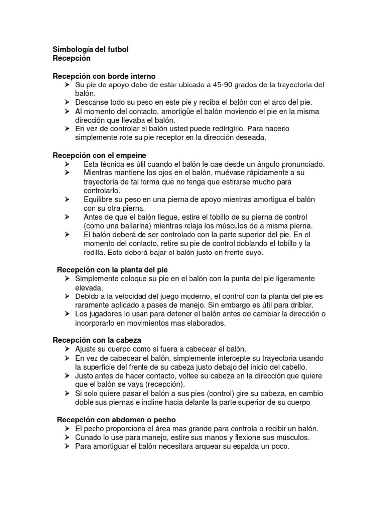 Recepción Con Borde Interno | PDF | Defensor (Asociación de Fútbol ...