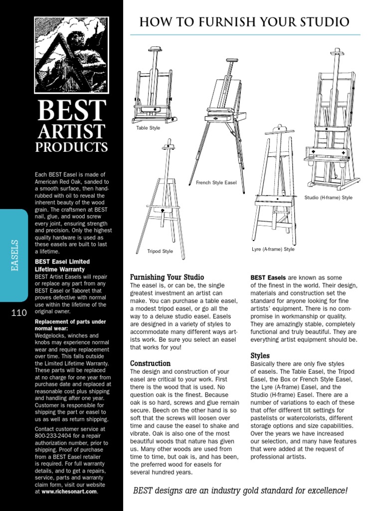 Best Easels | PDF | Canvas | Wood