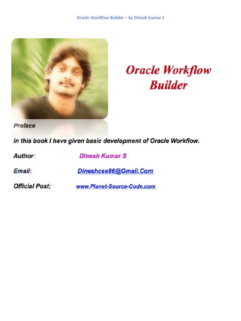 Oracle-Workflow Manual PDF | PDF | Oracle Database | Pl/Sql