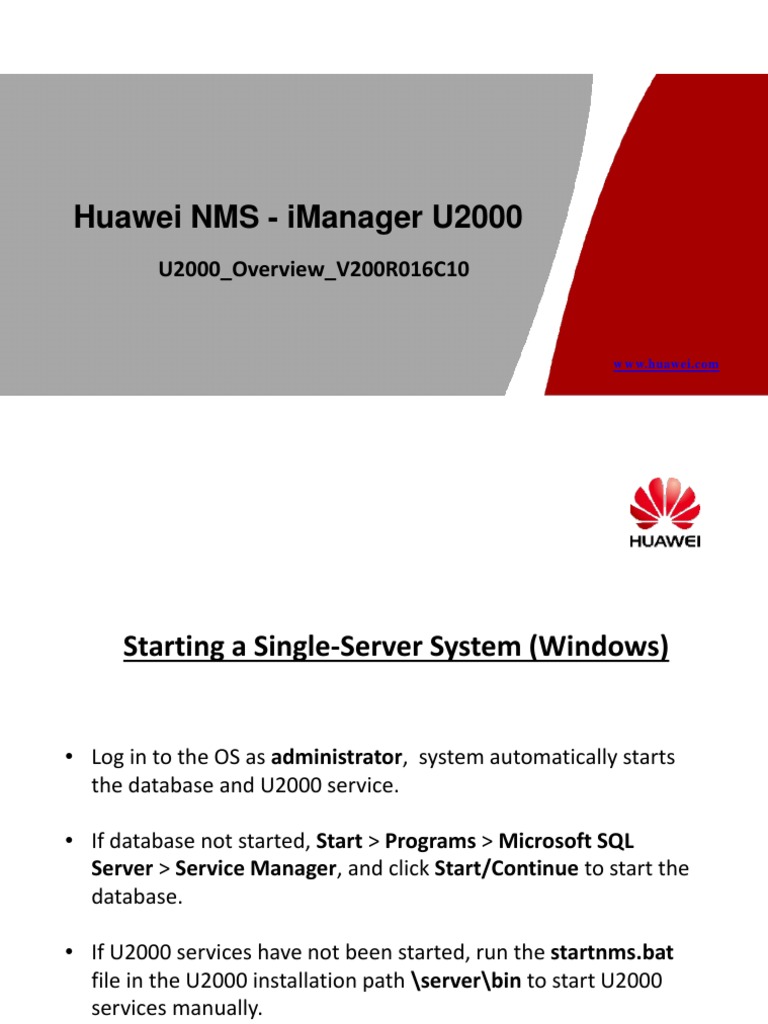 U2000 Oss Nms | PDF | File Transfer Protocol | Port (Computer Networking)