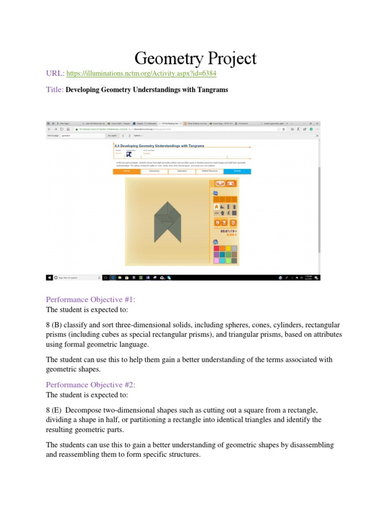 Geometric Project | PDF