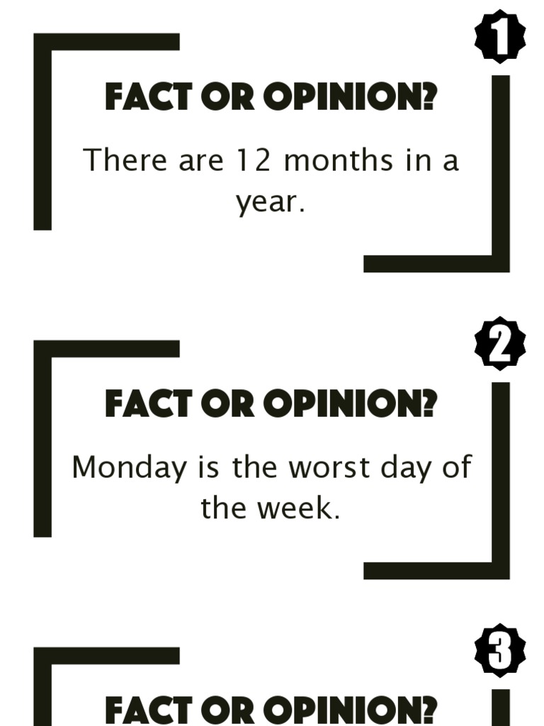 Fact or Opinion Task Cards | PDF