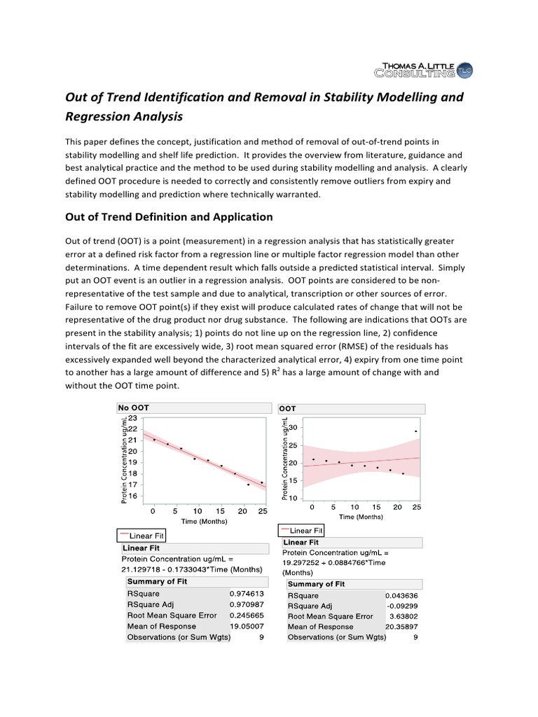 Out of Trend Removal in Stability Analysis | PDF | Errors And Residuals ...