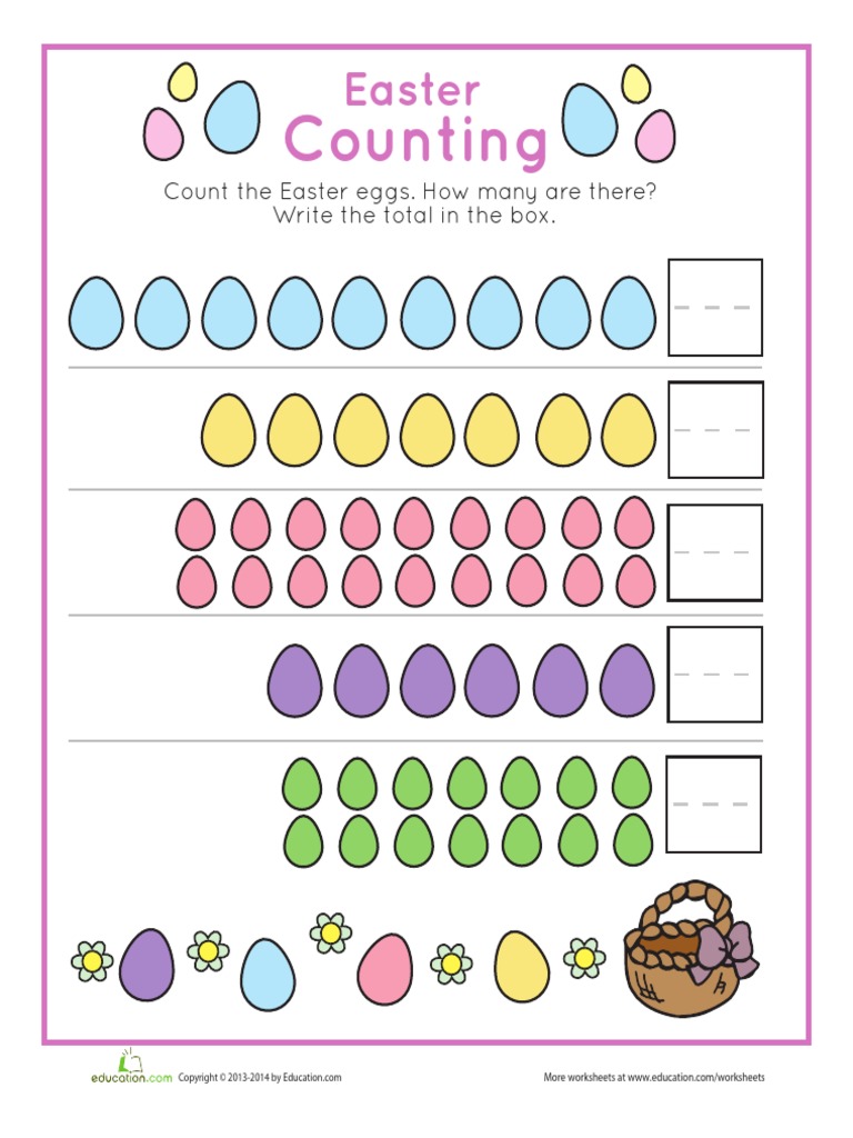 Easter Counting | PDF | Worksheet | Eastertide