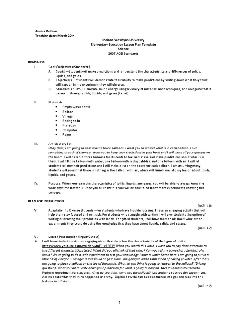 Science Lesson Plan | PDF | Lesson Plan | Teaching