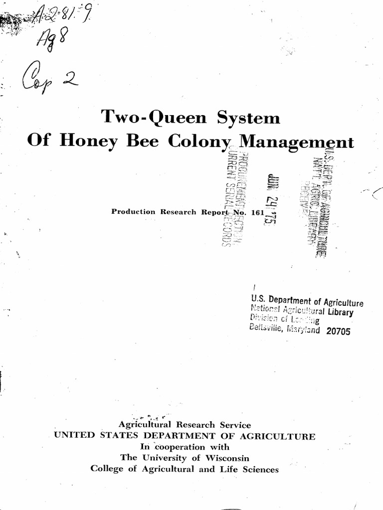 2 Queen Honey Bee System | PDF | Beehive | Honey Bee