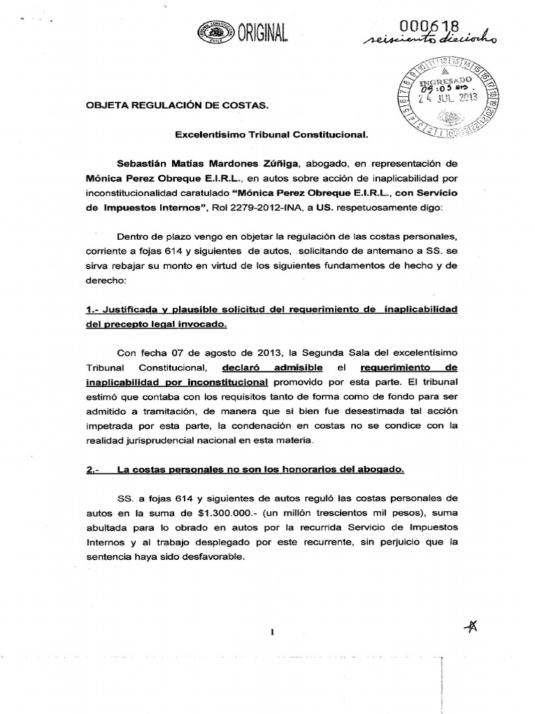 Objeta Costas TC | PDF