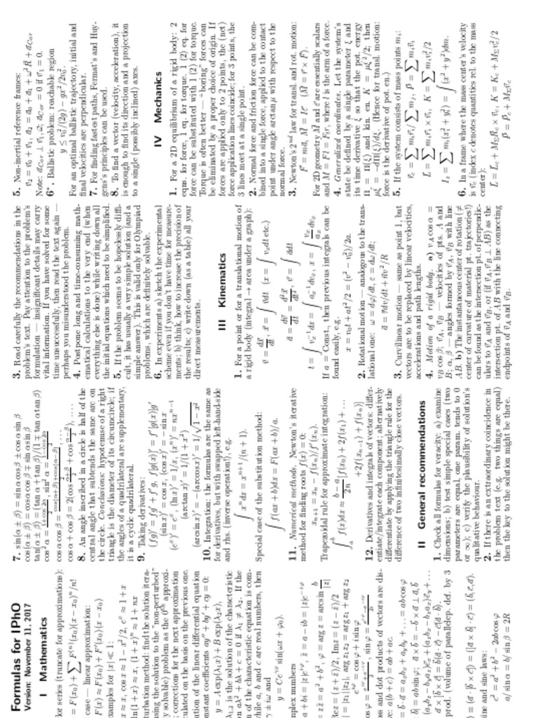 Physics Olympiads Methology | PDF | Force | Waves