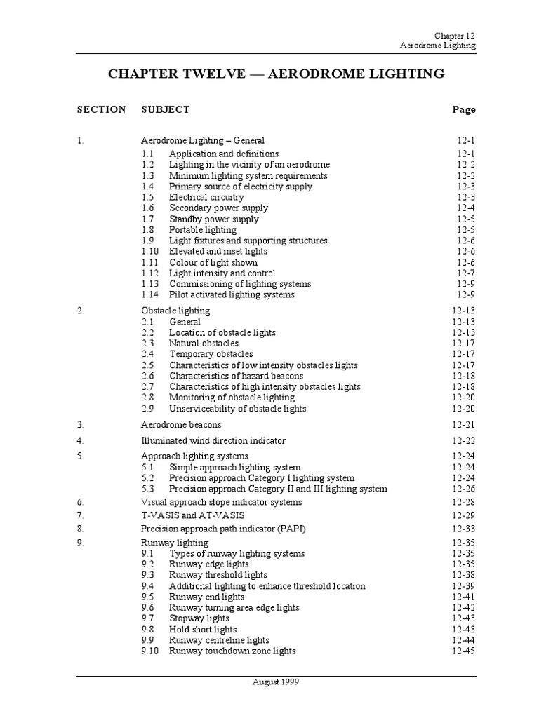 Aerodrome Lighting Standards Guide | PDF | Antenna (Radio) | Runway