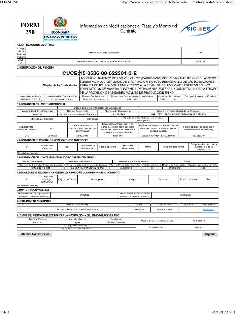 Form 250 | PDF | Economias | Business