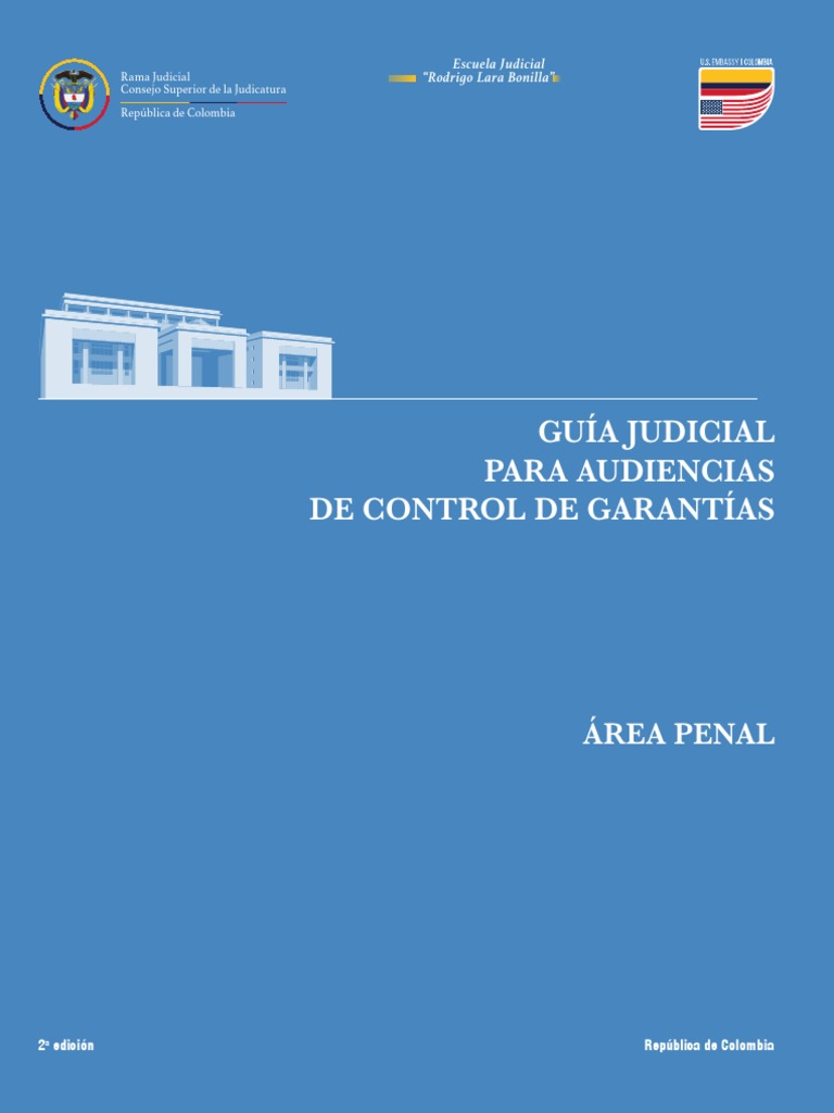 Guía Judicial para Audiencias de Control de Garantías | PDF | Juez | Derecho penal