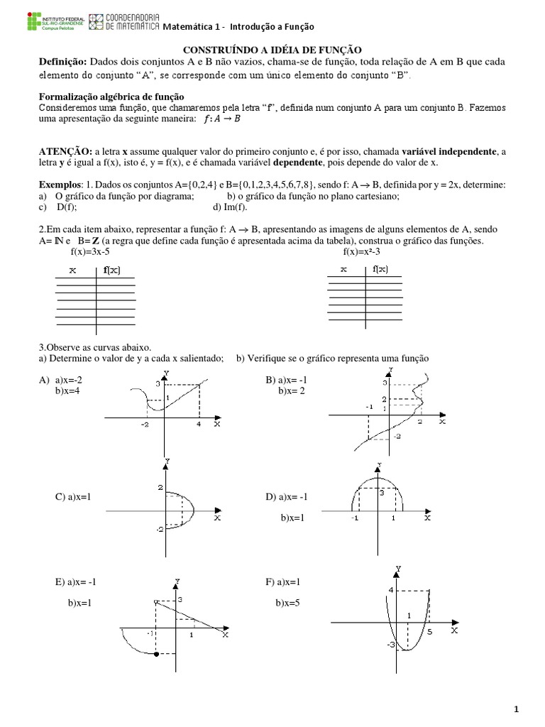 03Def_Funcao | Função (Matemática) | Conjunto (Matemática)