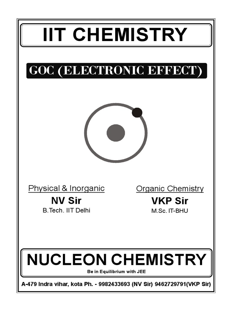 Iit Chemistry: Goc (Electronic Effect) | PDF | Aromaticity | Ion