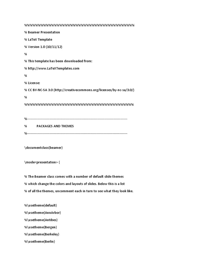Beamer Latex Template | PDF | Abstract Algebra | Geometry