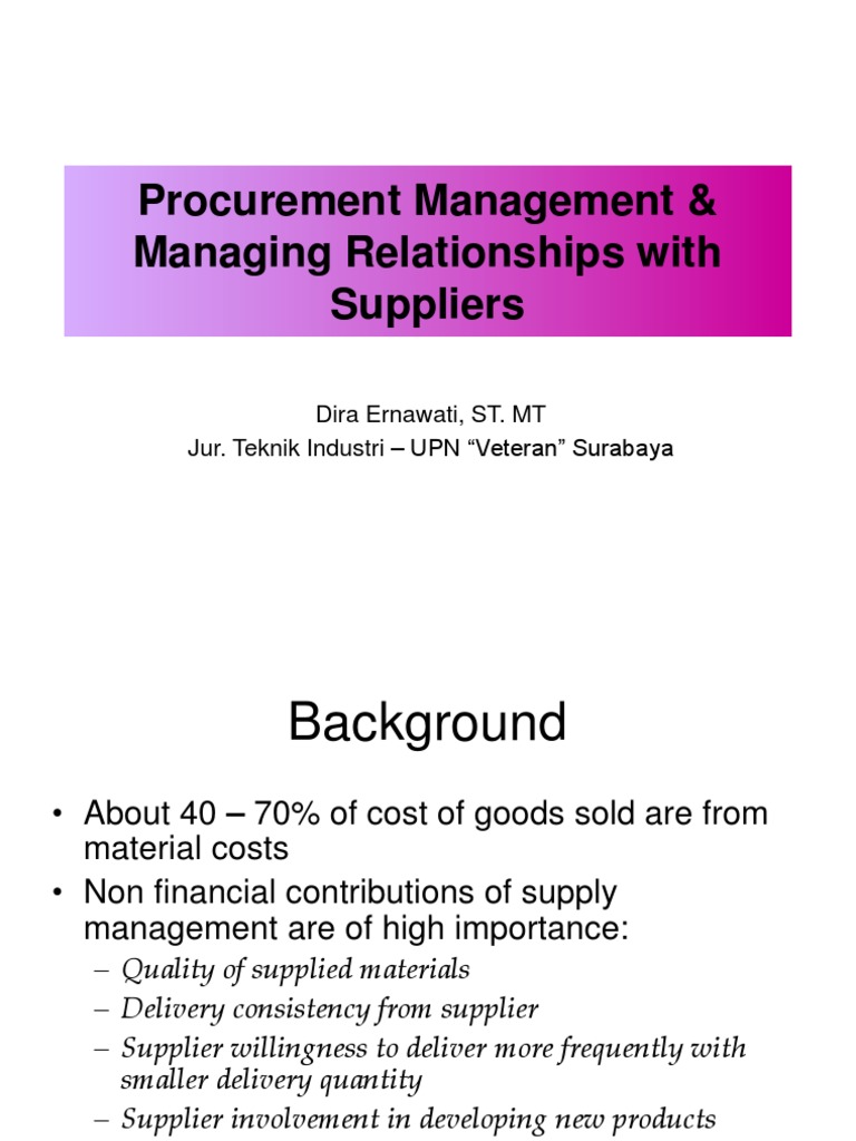 Bab VI SCM (Mengelola Persediaan) | PDF | Procurement | Supply Chain Management