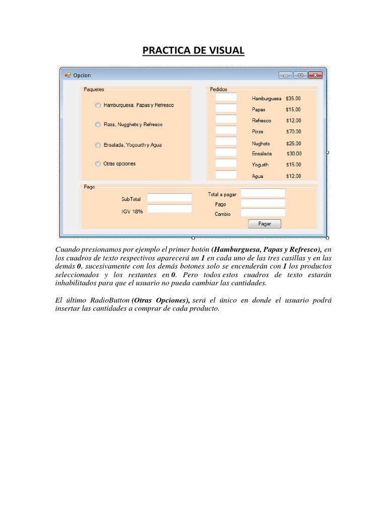 Practica de Visual | PDF