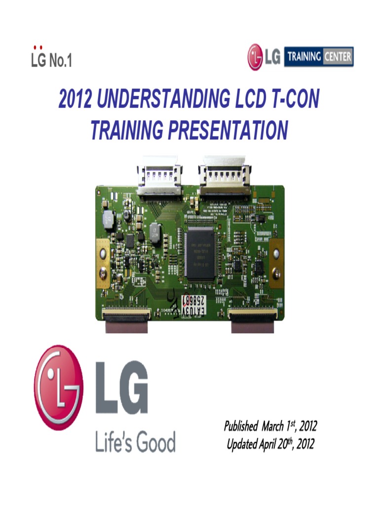 LG Tcon PDF | PDF | Thin Film Transistor Liquid Crystal Display | Media ...