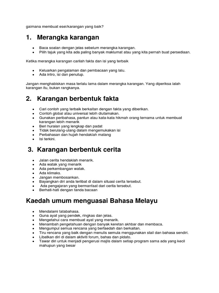 Bm Karangan Pdf