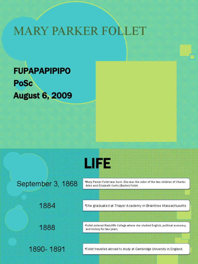 Mary Parker Follet | PDF | Human Nature | Cognition