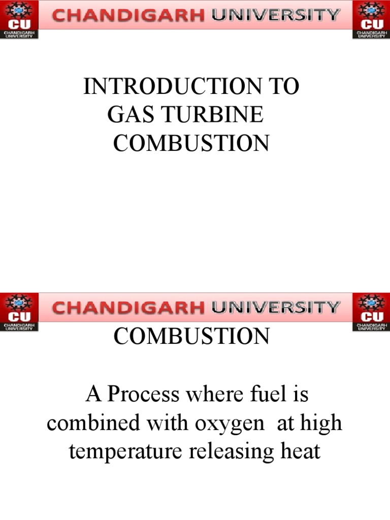 Introduction To Gas Turbine Combustion | PDF | Combustion | Engines