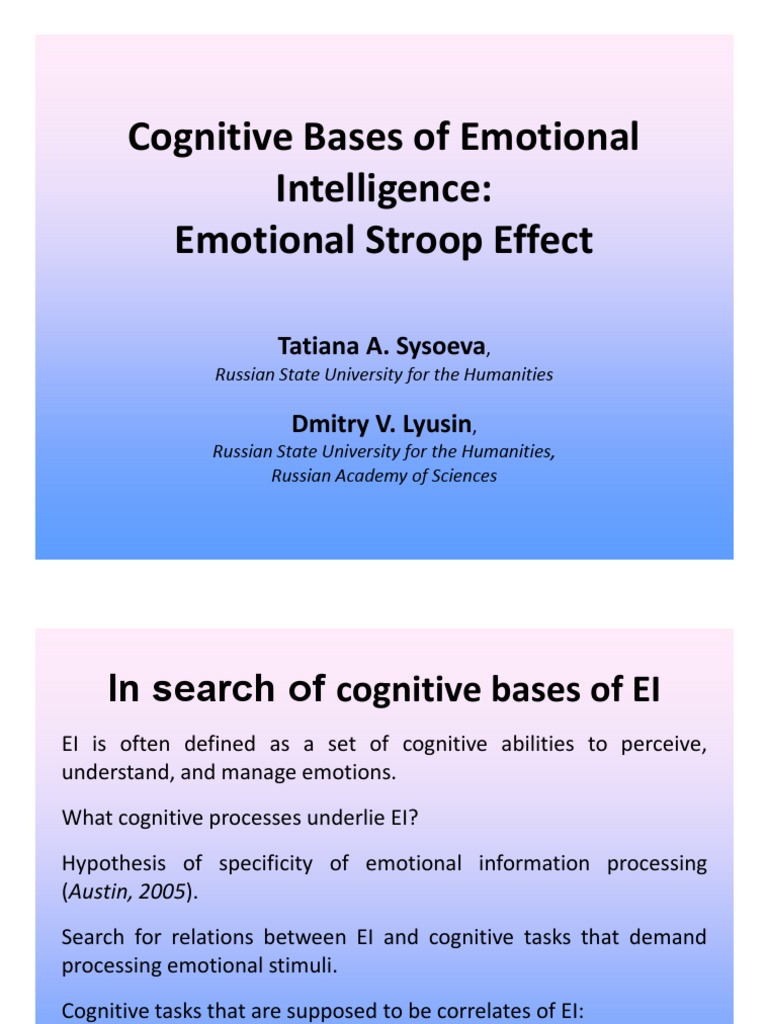 Exploring the Relationship Between Emotional Intelligence and the ...