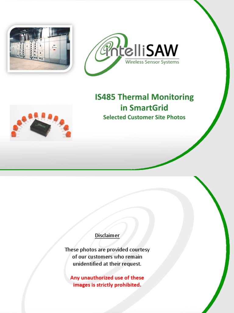 IntelliSAW IS485 Thermal Monitoring in SmartGrid 20120925 Selected ...