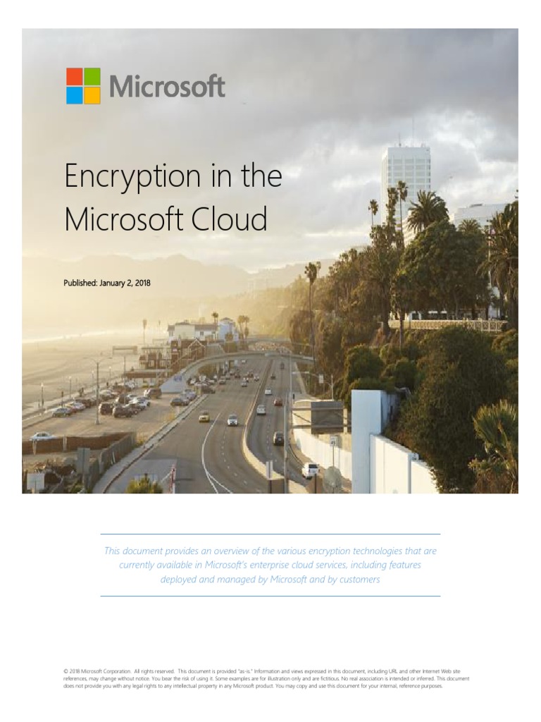 Encryption in The Microsoft Cloud | PDF | Transport Layer Security ...