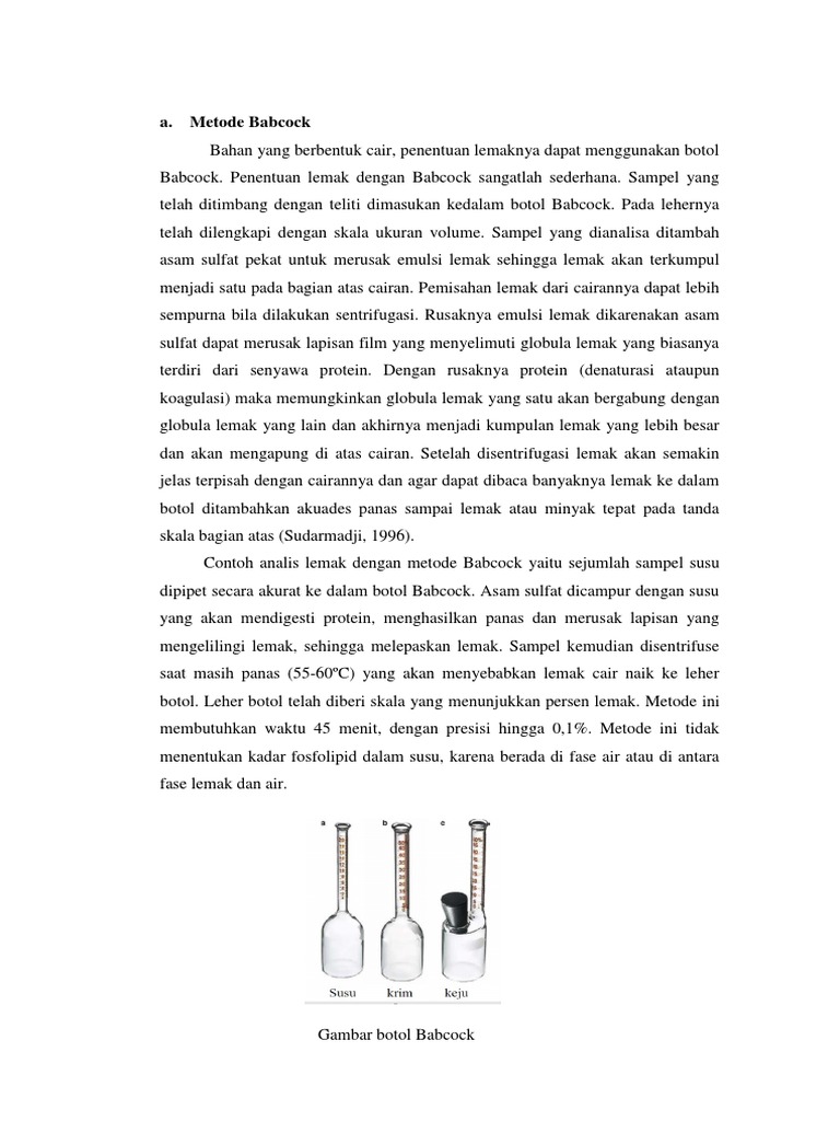 Metode Babcock | PDF