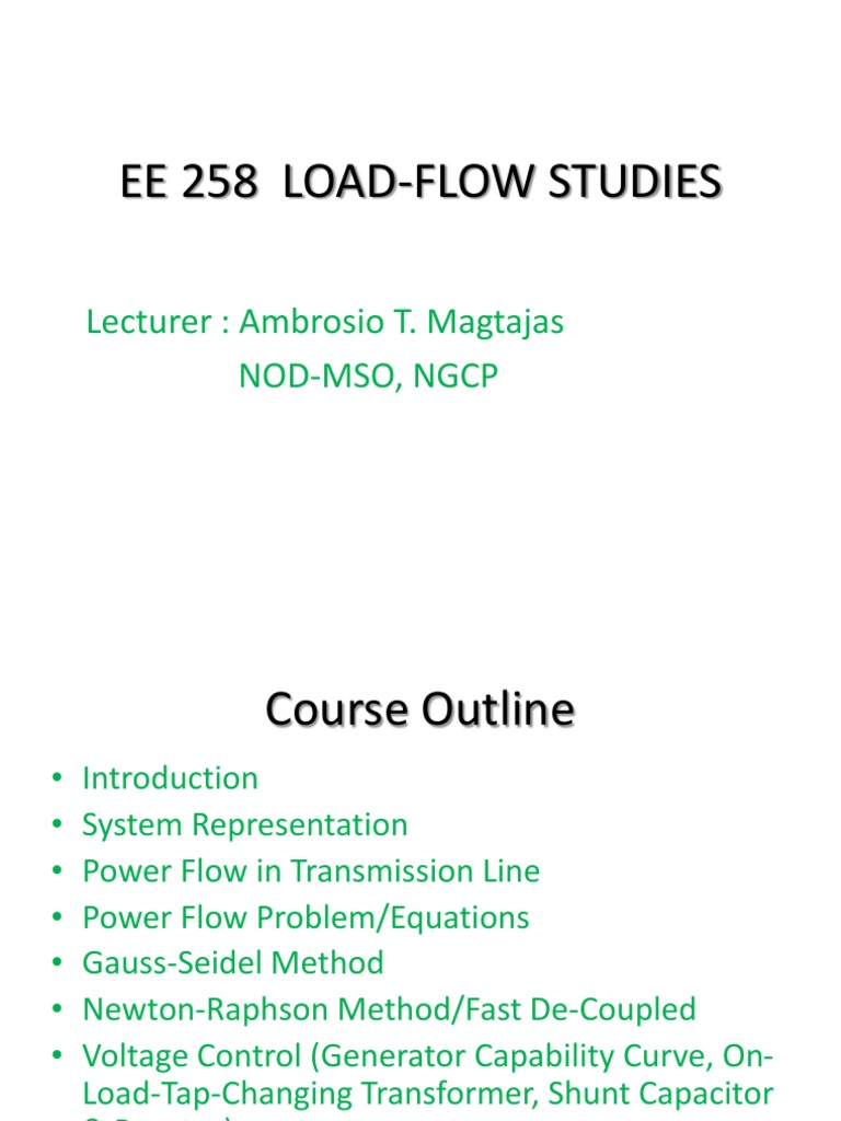 Load Flow Analysis | PDF | Electric Power Transmission | Magnetism