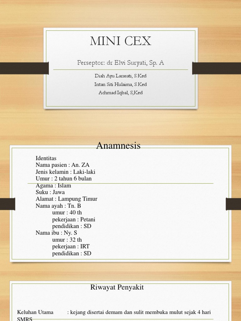 Mini Cex Dr. ELVI | PDF