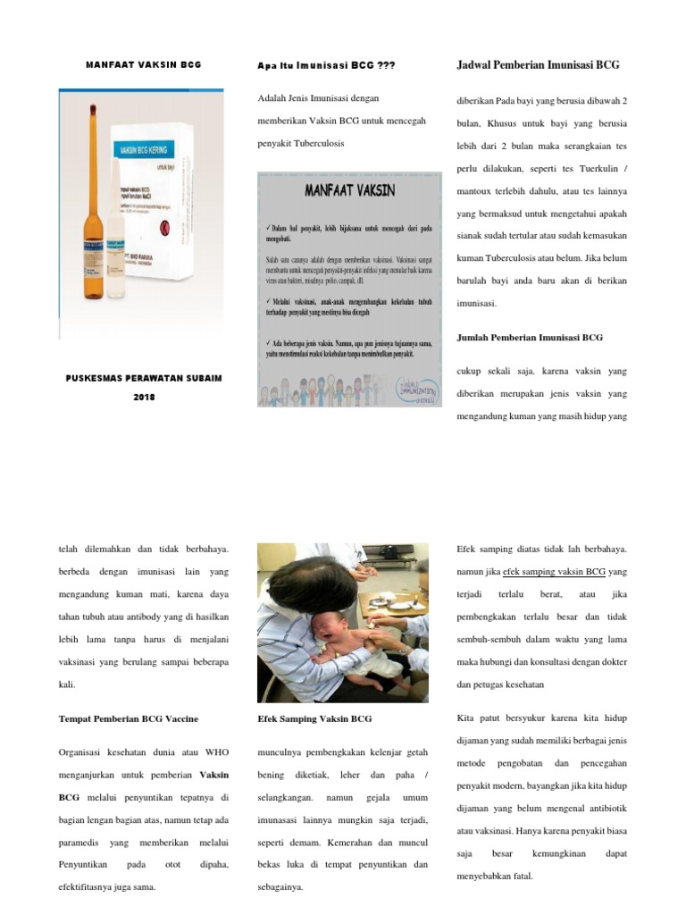 Leaflet BCG | PDF