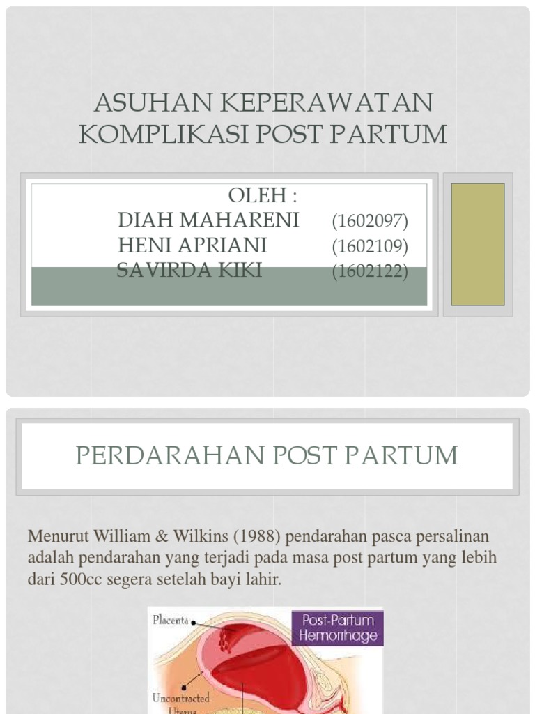 Komplikasi Post Partum: Perdarahan dan Infeksi | PDF | Pengembangan Diri