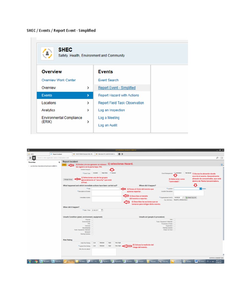 SHEC / Events / Report Event - Simplified | PDF