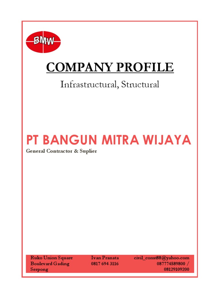 Company Profile PT BMW - 2018 HP PDF | PDF