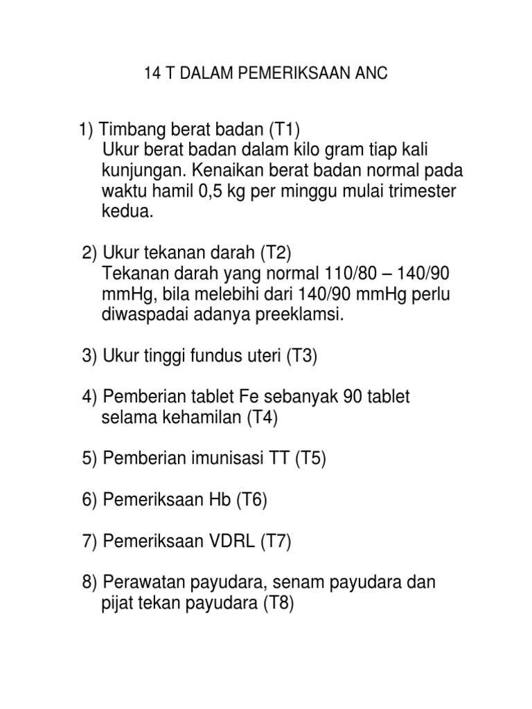 14 T Dalam Pemeriksaan Anc | PDF