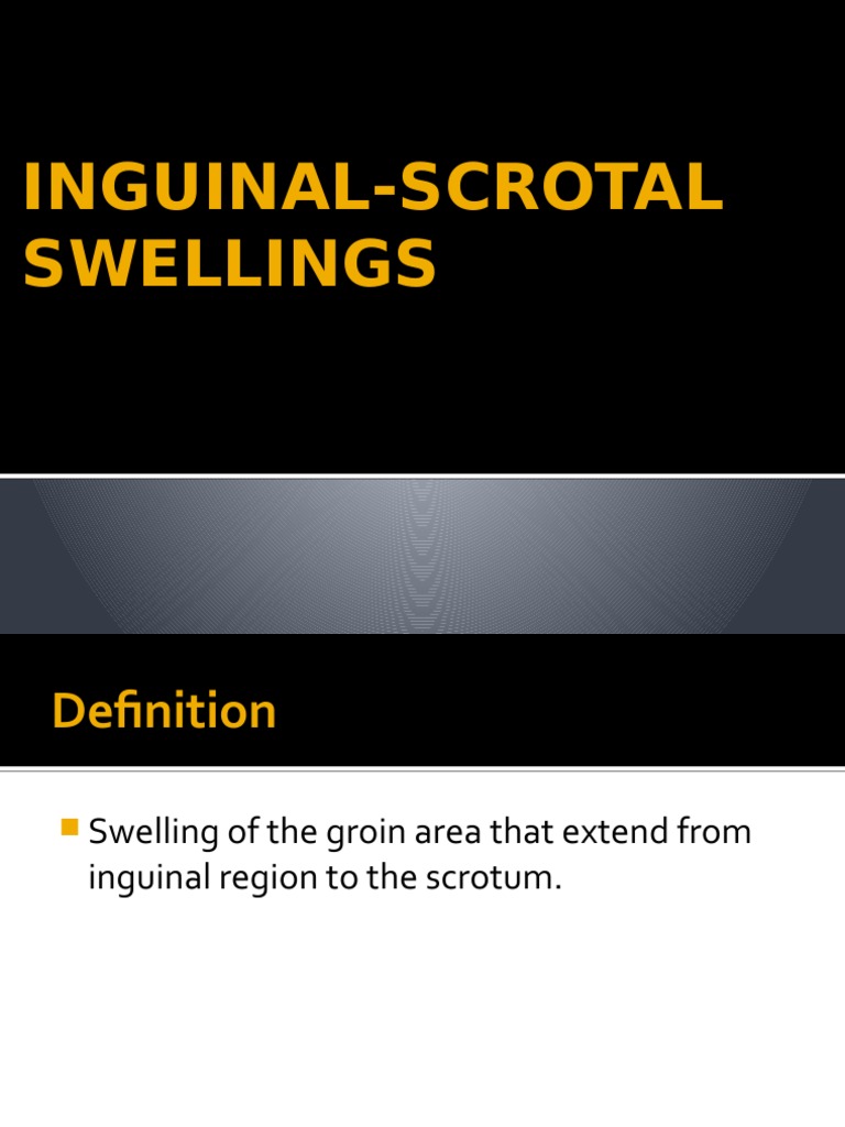 Differential Diagnosis and Examination Findings of Inguinal-Scrotal ...