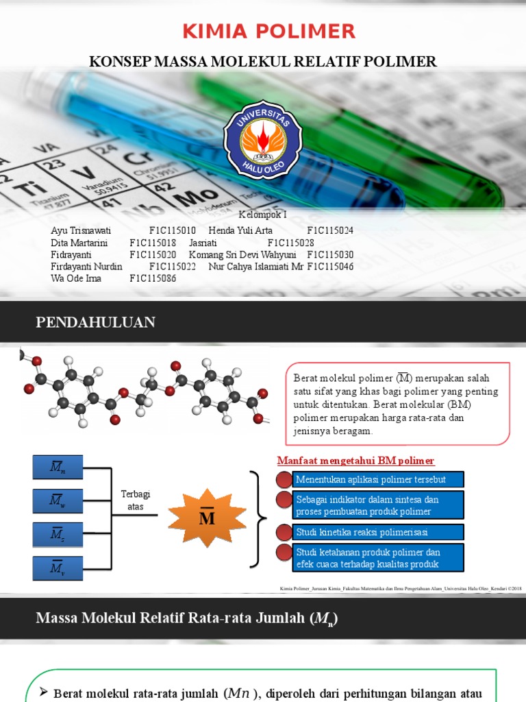 Kimia Polimer (Massa Molekul Relatif) | PDF