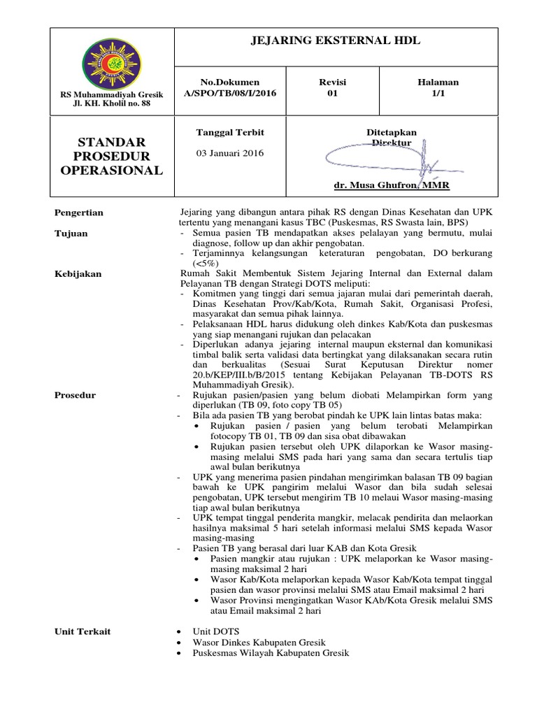 Spo Jejaring Eksternal HDL ( - No Spo) | PDF