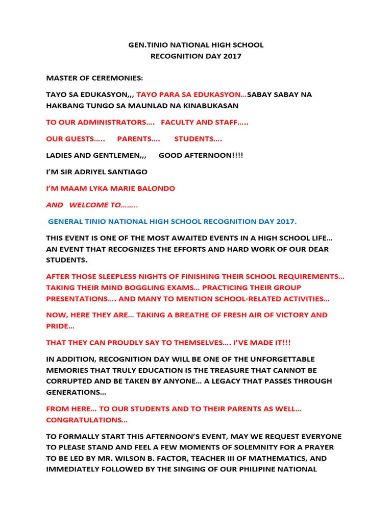 Recognition Day2017 | PDF