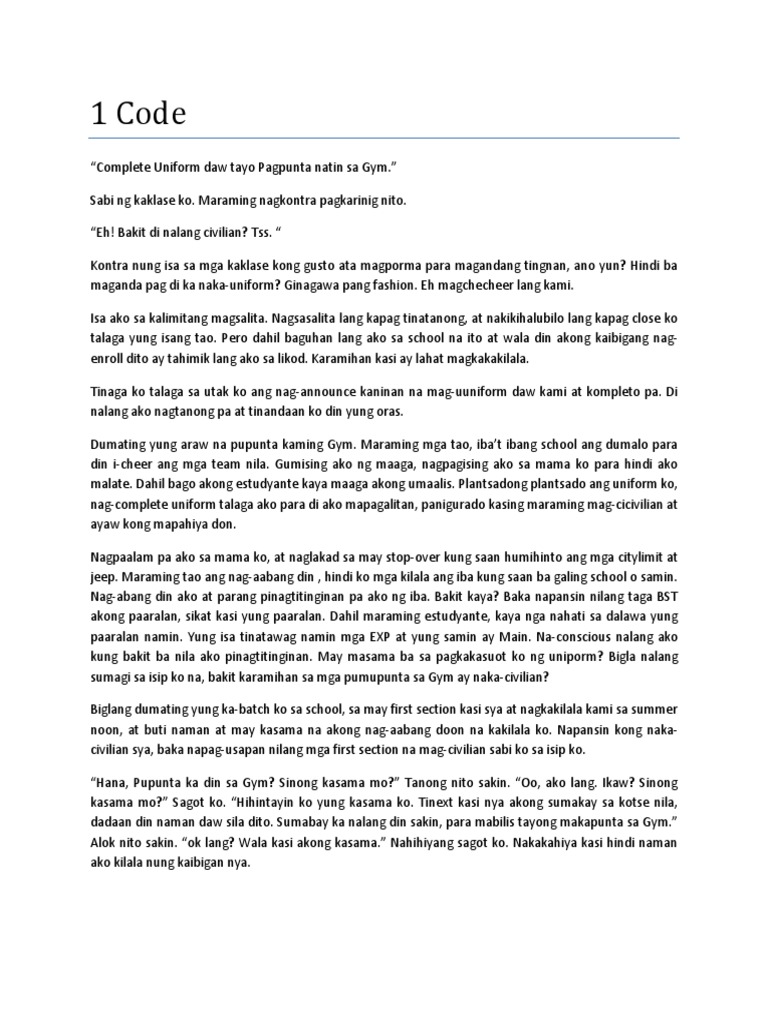 Fiction Tagalog Stories | PDF