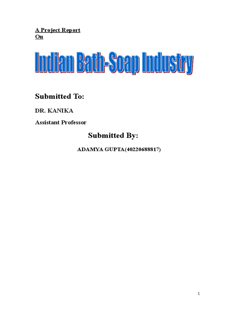 FMCG Bath Soap Market Analysis Report | PDF | Brand | Soap