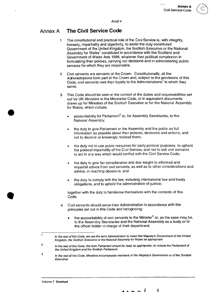 MOO/ Al P (-) 37-: Annex A The Civil Service Code | Download Free PDF ...