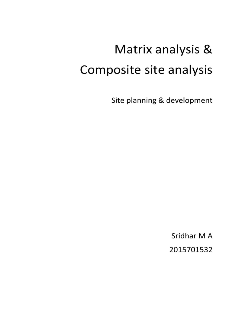Matrix Analysis | PDF | Topography | Geotechnical Engineering