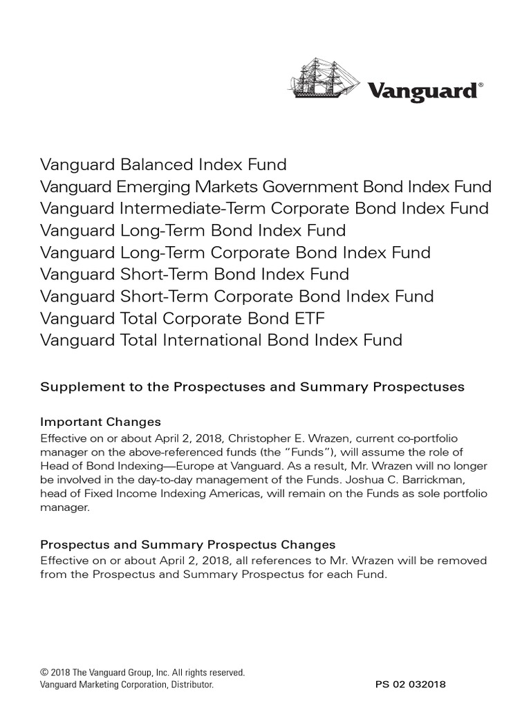 Supplement To The Prospectuses and Summary Prospectuses | PDF | Bonds ...