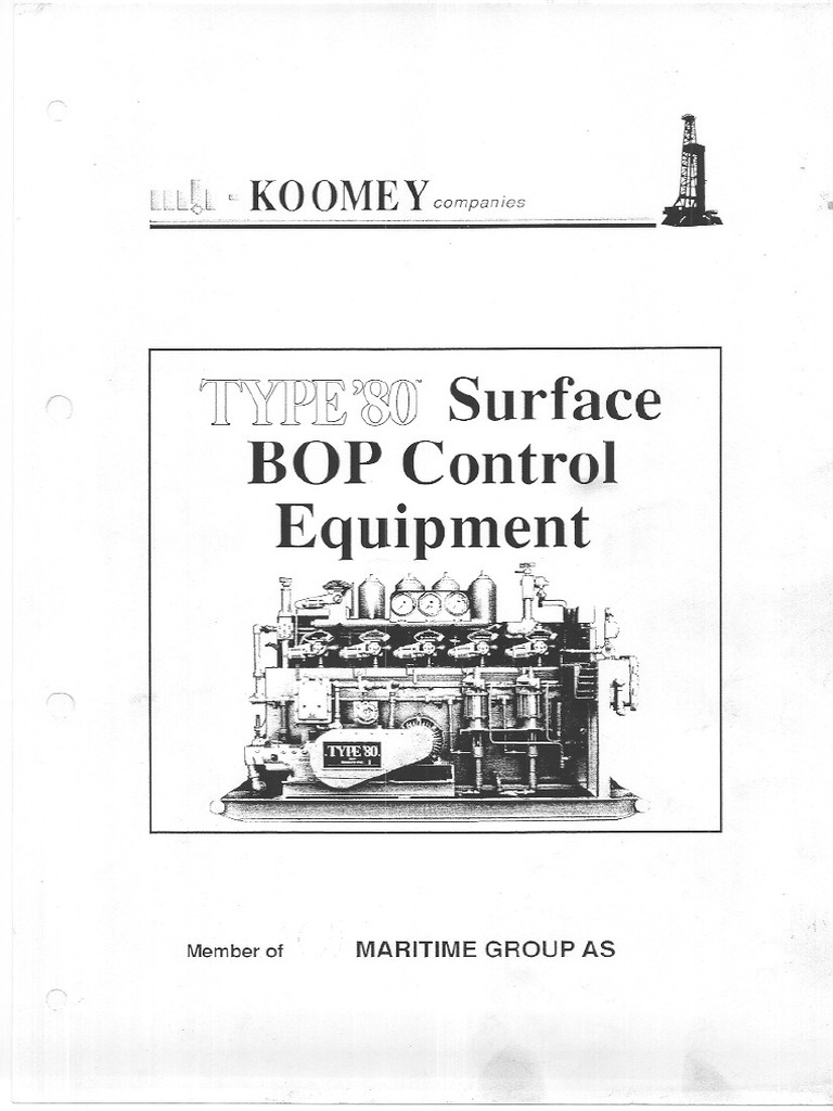 Manual Type 80 Koomey Unit PDF | PDF
